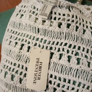 Forever 21 | Tops | New Forever 2 Crocheted Cover Up | Poshmark